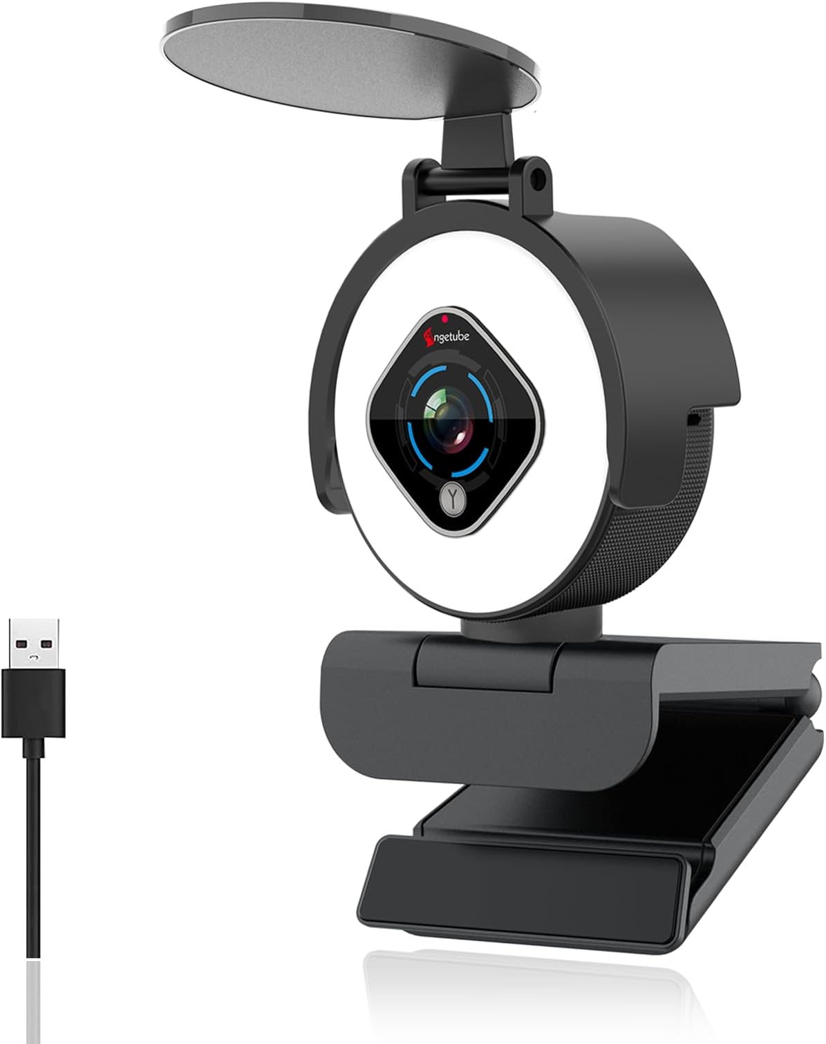 Angetube Full HD 1080P Webcam with Microphone USB Web Camera for PC ...