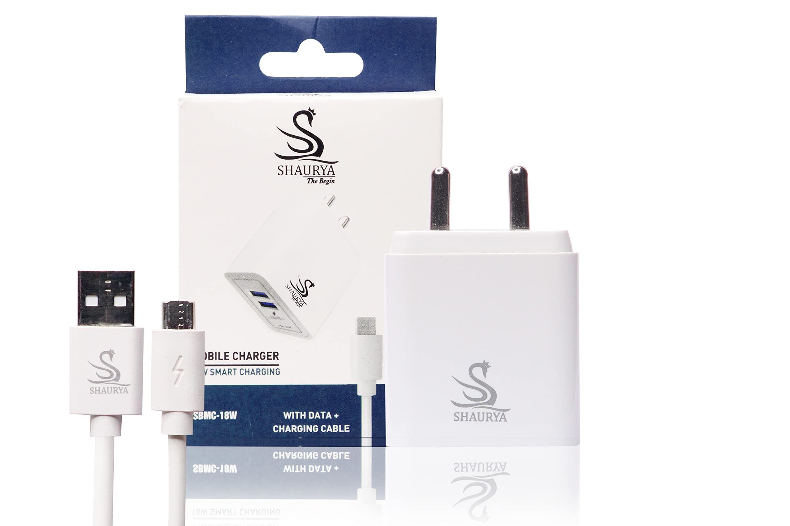 SHAURYA Volt 15W Single Port USB Fast Charger, Made in India Wall ...