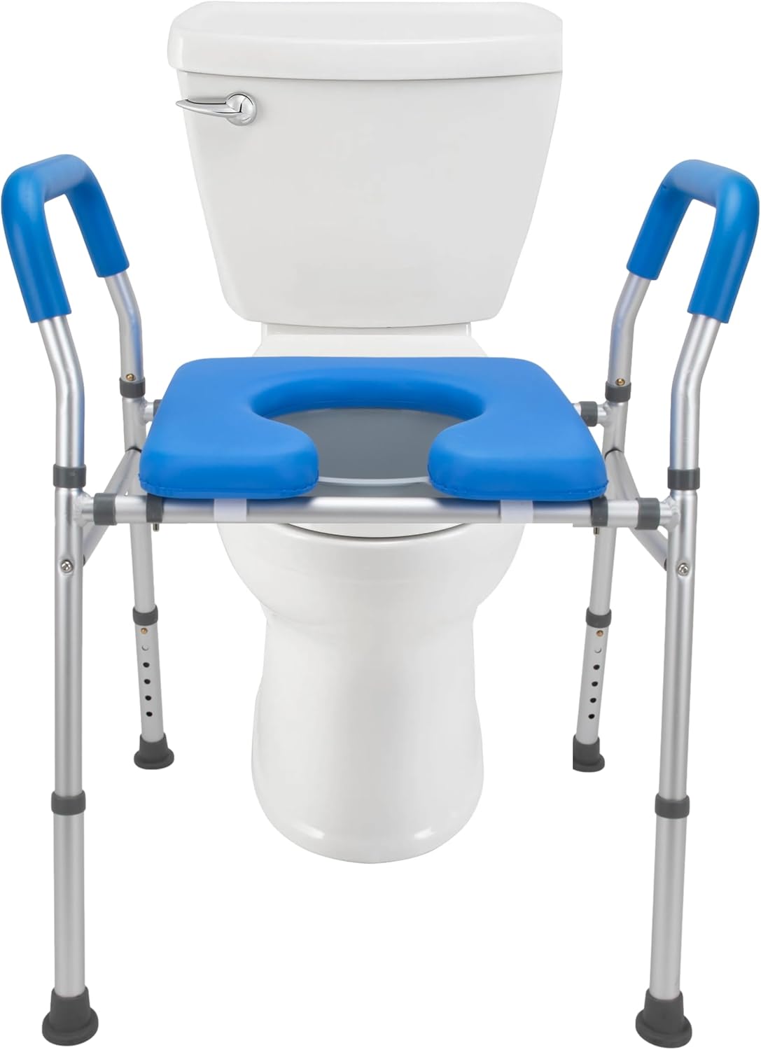 Amazon.com: Raised Toilet Seat with Safety Frame - Mobo Medical - 400 ...