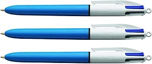 BIC 4 Colours Original Pens, Multi Coloured Pens All In One, Biro Pens ...