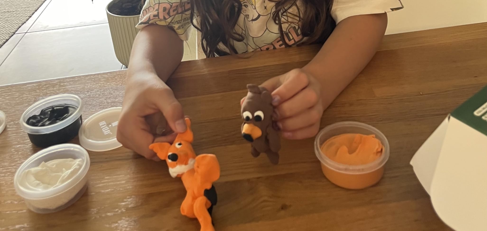 Amazon.com: Hey Clay Forest Animals Set - Colourful Modeling Kids - Air ...