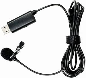 Amazon.co.jp: Lavalia Lapel Microphone USB Professional Condenser Clip ...