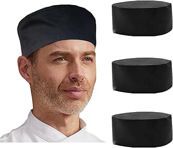 Amazon.com: Hyzrz 3 Pcs Unisex Vent Chef Hats Adjustable Kitchen ...