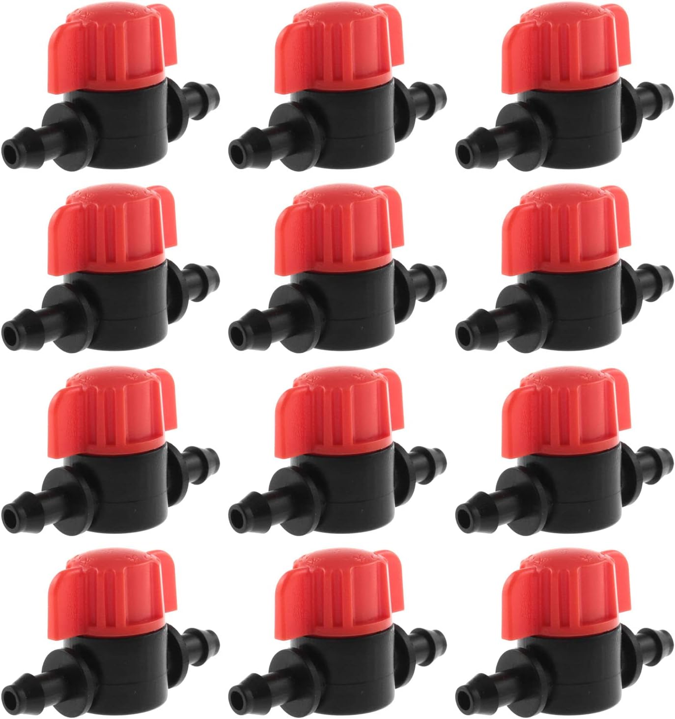 Amazon.com: 1/4 Inch Barb Shut-Off Valve DGZZI 12PCS Black Plastic ...