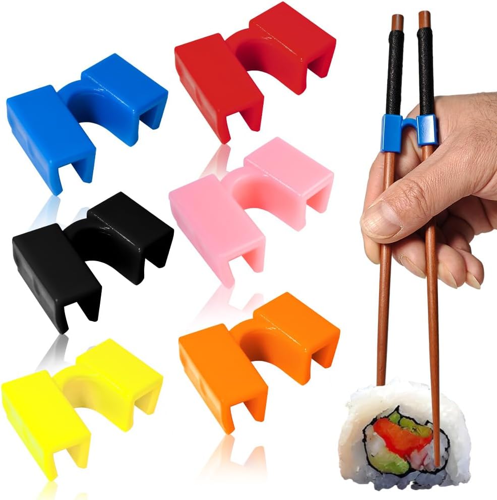 Amazon.com: Rukinovi 6PCS Training Chopsticks for Beginners - Reusable ...