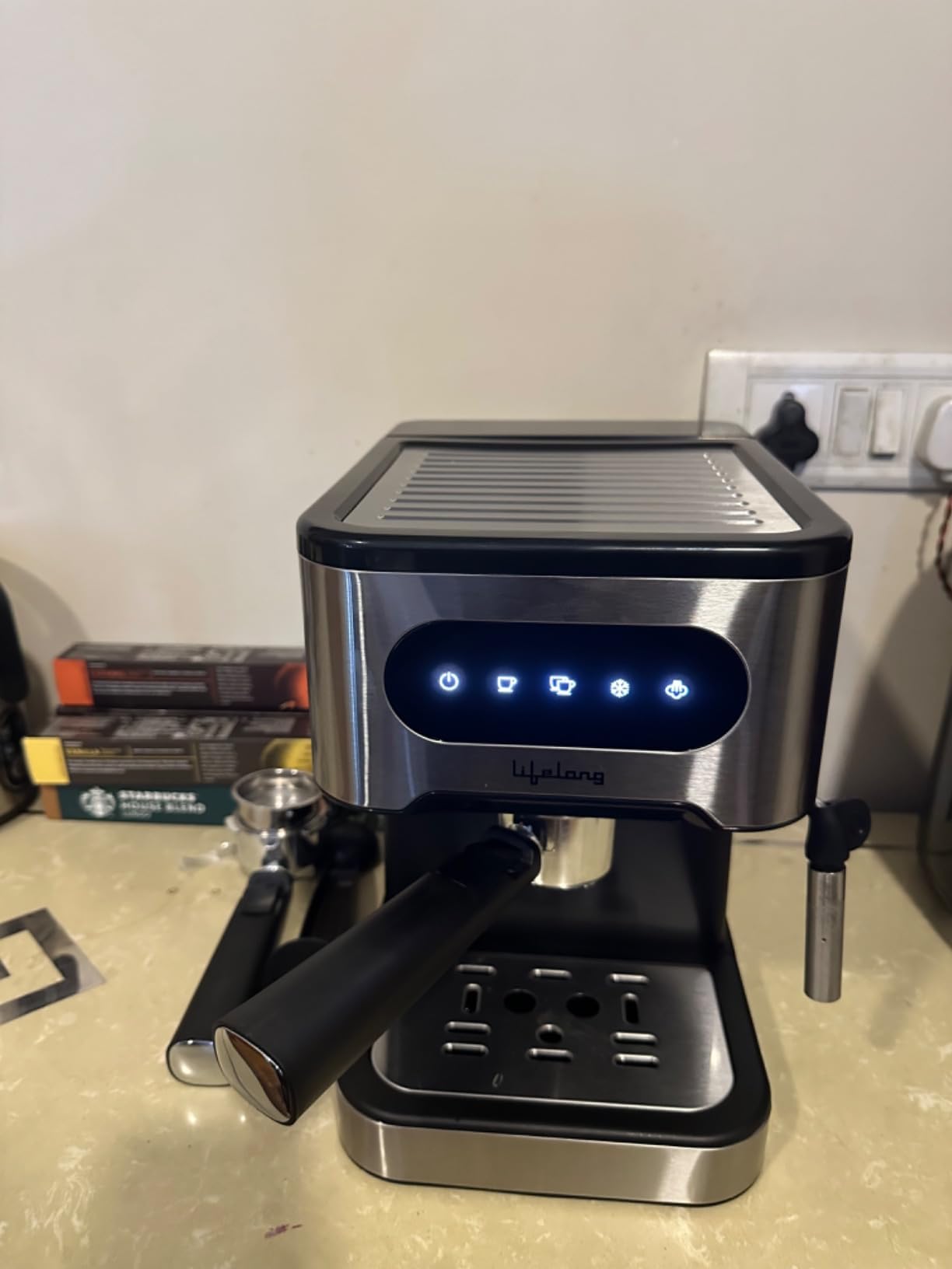 Buy Lifelong 1350 W Digital Espresso Coffee Maker & Cold Brew Coffee ...