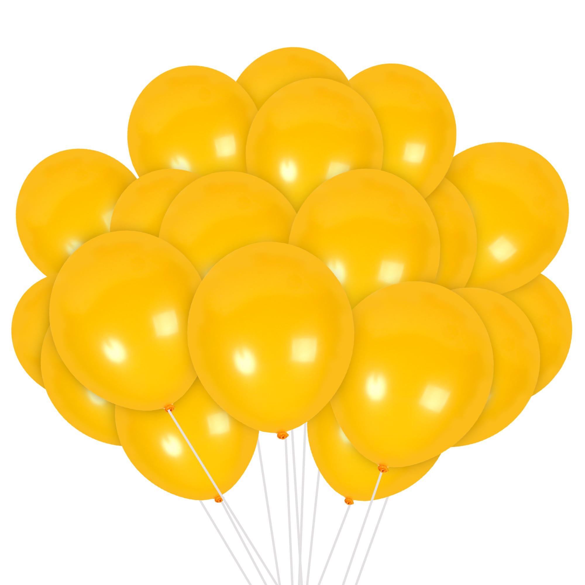 Amazon.com: Treasures Gifted Glossy Mustard Yellow Balloons 12 inch 12 ...