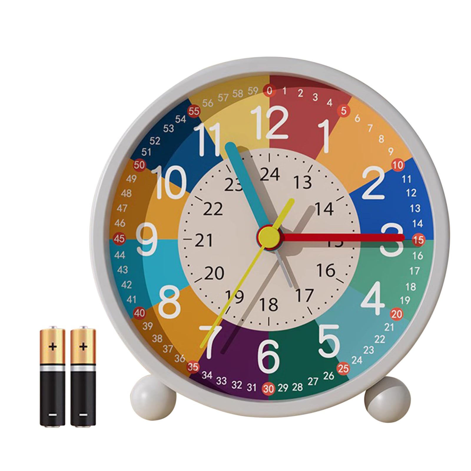 Clock For Kids Colorful Octopus Learning - 8 Inch Educational Wall ...
