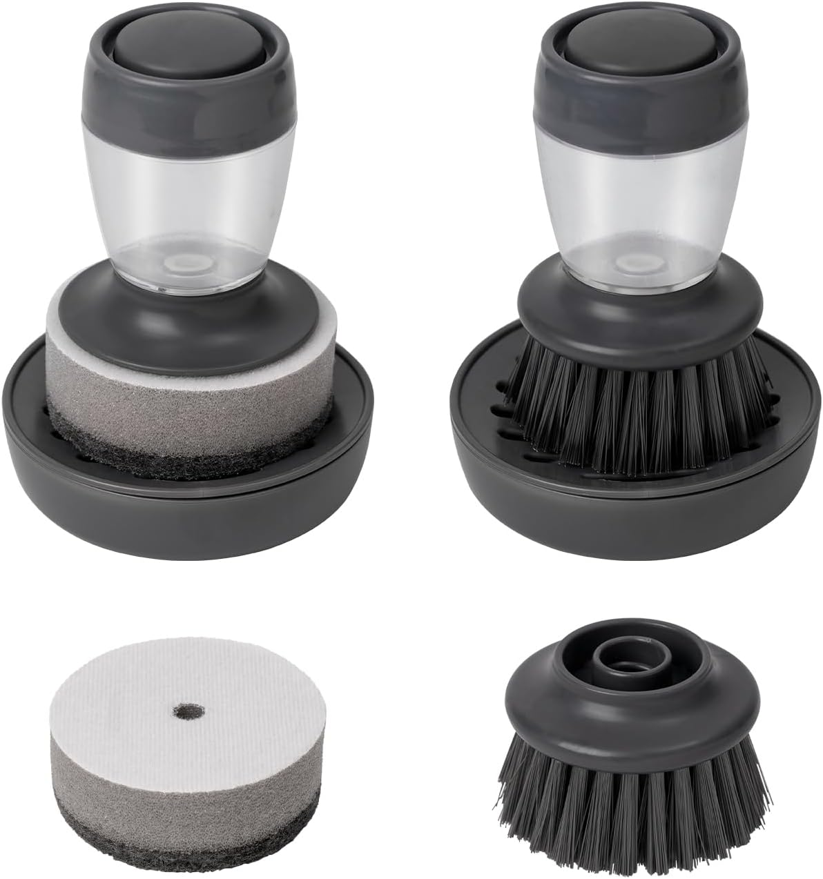 Amazon.com: Dish Brush with Soap Dispenser,Soap Dispensing Dish Brush ...