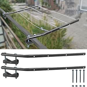 parpyon® Bracci Stendibiancheria da balcone esterno, Stendibiancheria ...