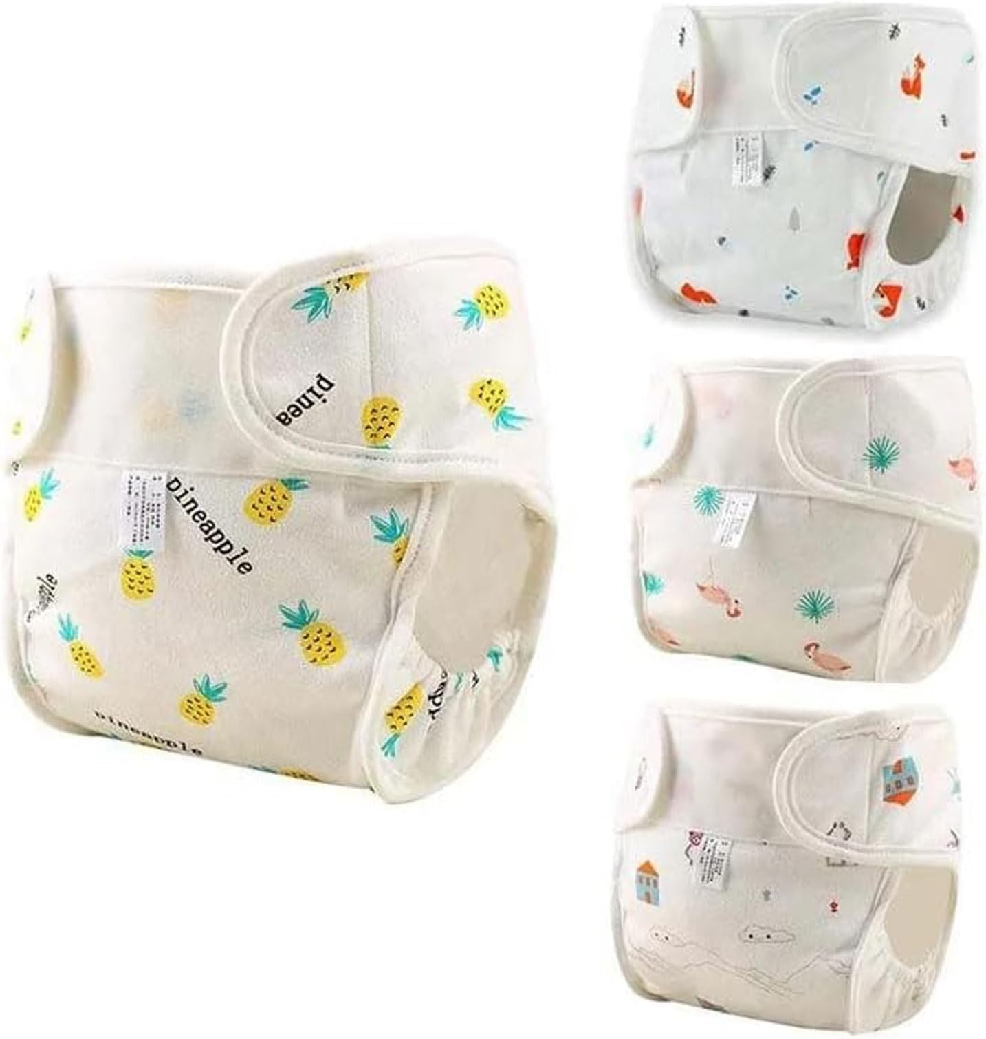 Amazon.com: BABESIDE 4 PCS Baby Doll Diapers Underwear for 17-24 Inch ...