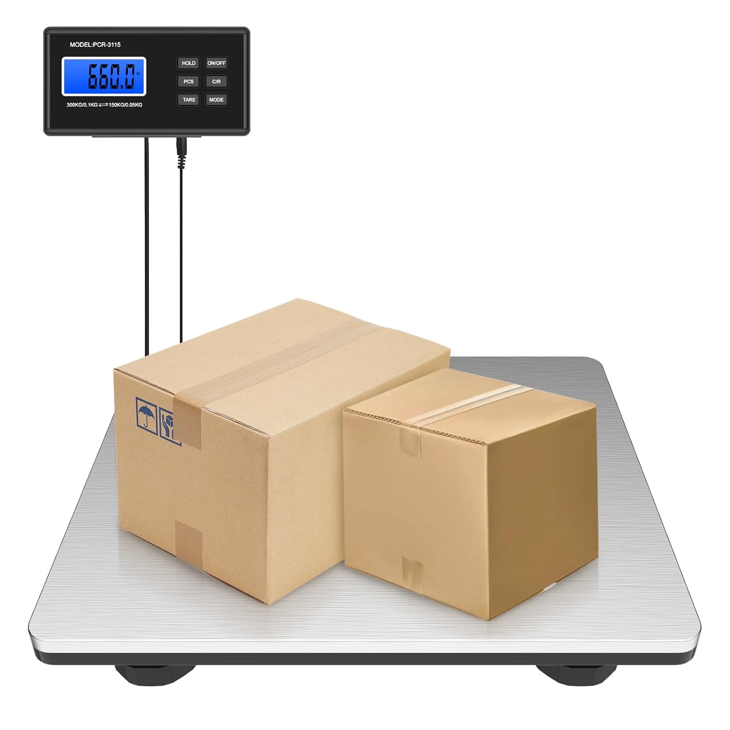 Amazon.com: Digital Postal Scale 440lb/660lb - Heavy Duty Stainless ...