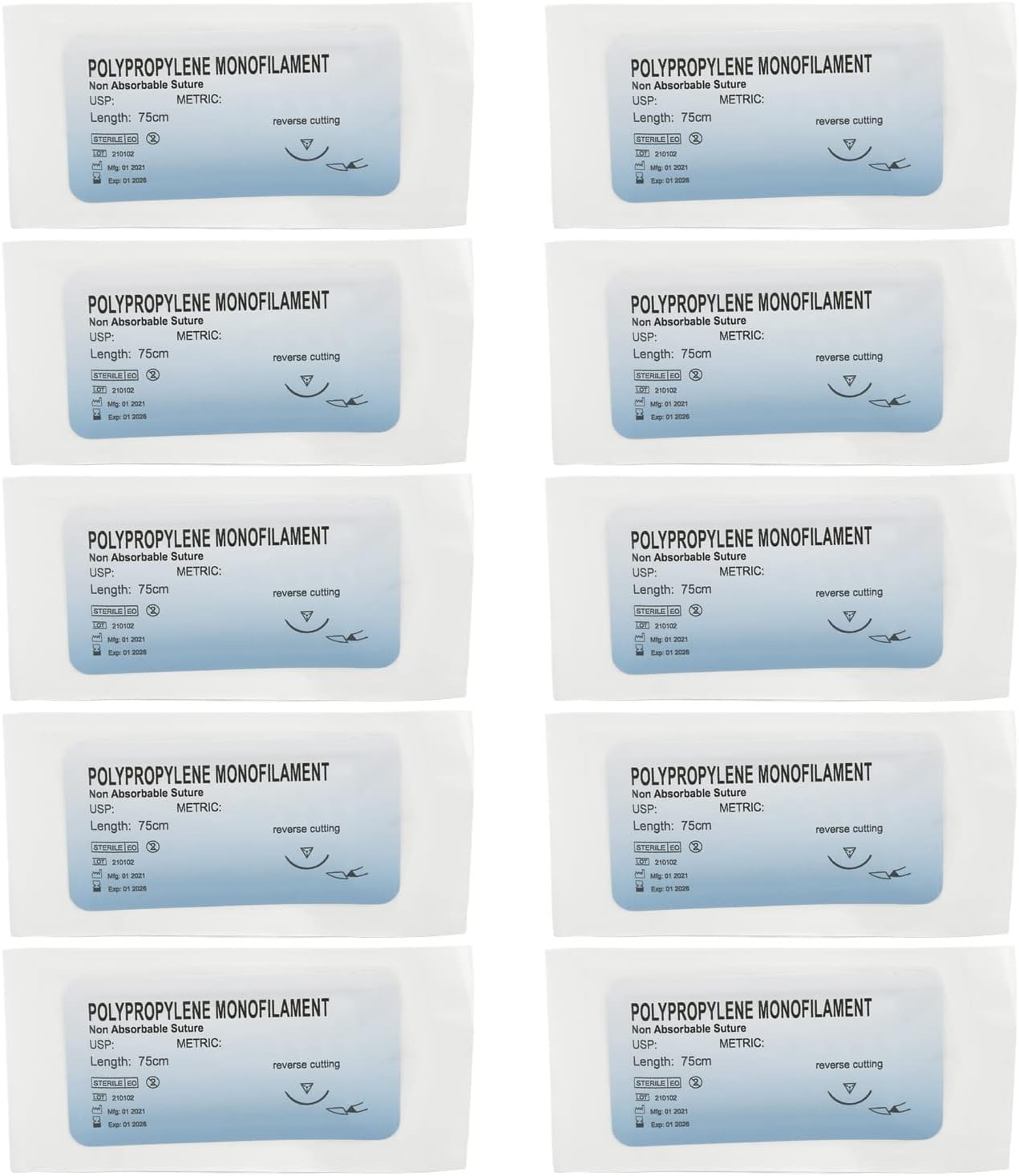 Amazon.com: Suture Practice Kit, 12 Pack Suture Thread with Needle ...
