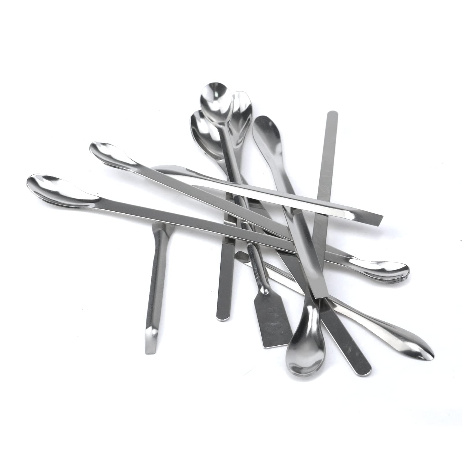 Spatula Micro Scoop Micro Mini Metal Spoon Scoop – Tiny Lab Tool For ...