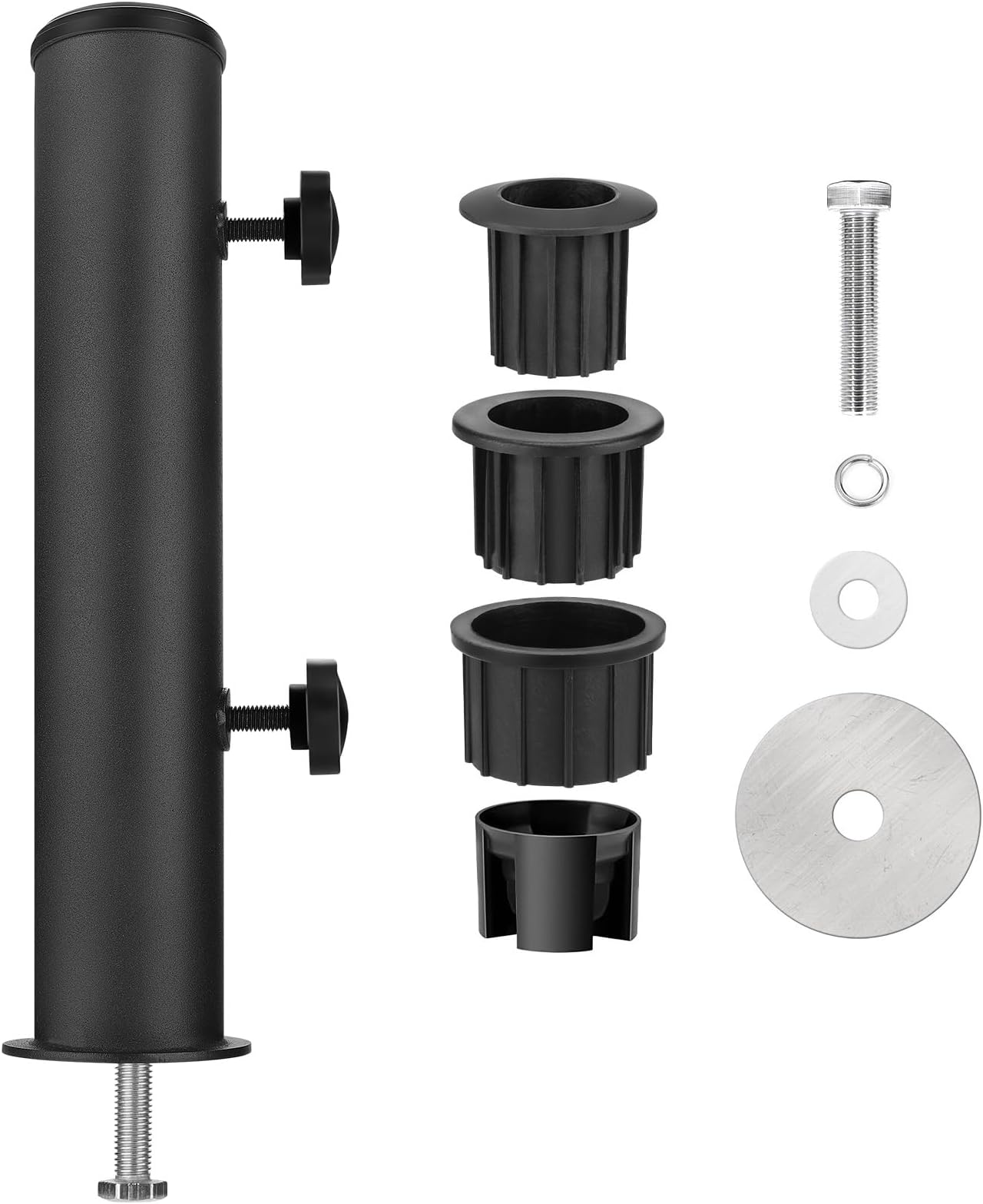 Amazon.com : Umbrella Pole Mount Stand Tube Set, Outdoor Stainless ...