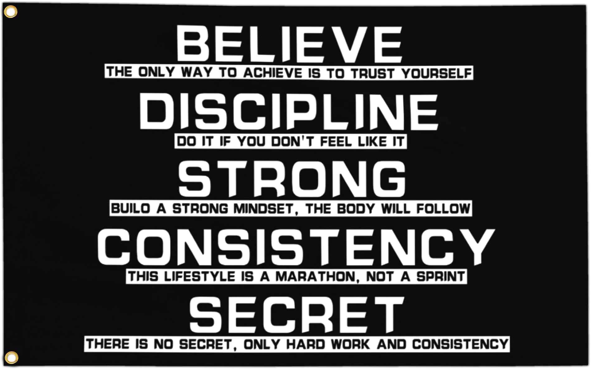 Amazon.com : Nobody Cares Work Harder Flag 3x5 Ft Fitness Motivational ...