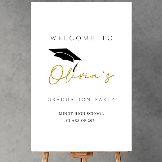 Amazon.com: Custom Graduation Yard Signs, Personalized Yard Sign ...