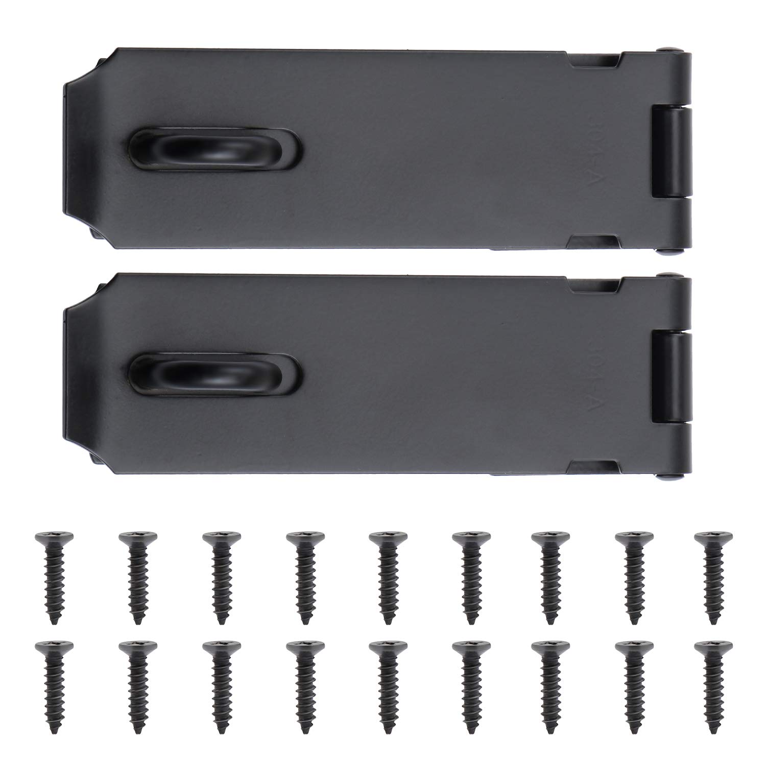 Buy WiMas 5 Inch Padlock Hasp 2 Pack Heavy Duty Safety Door Clasp Gate ...