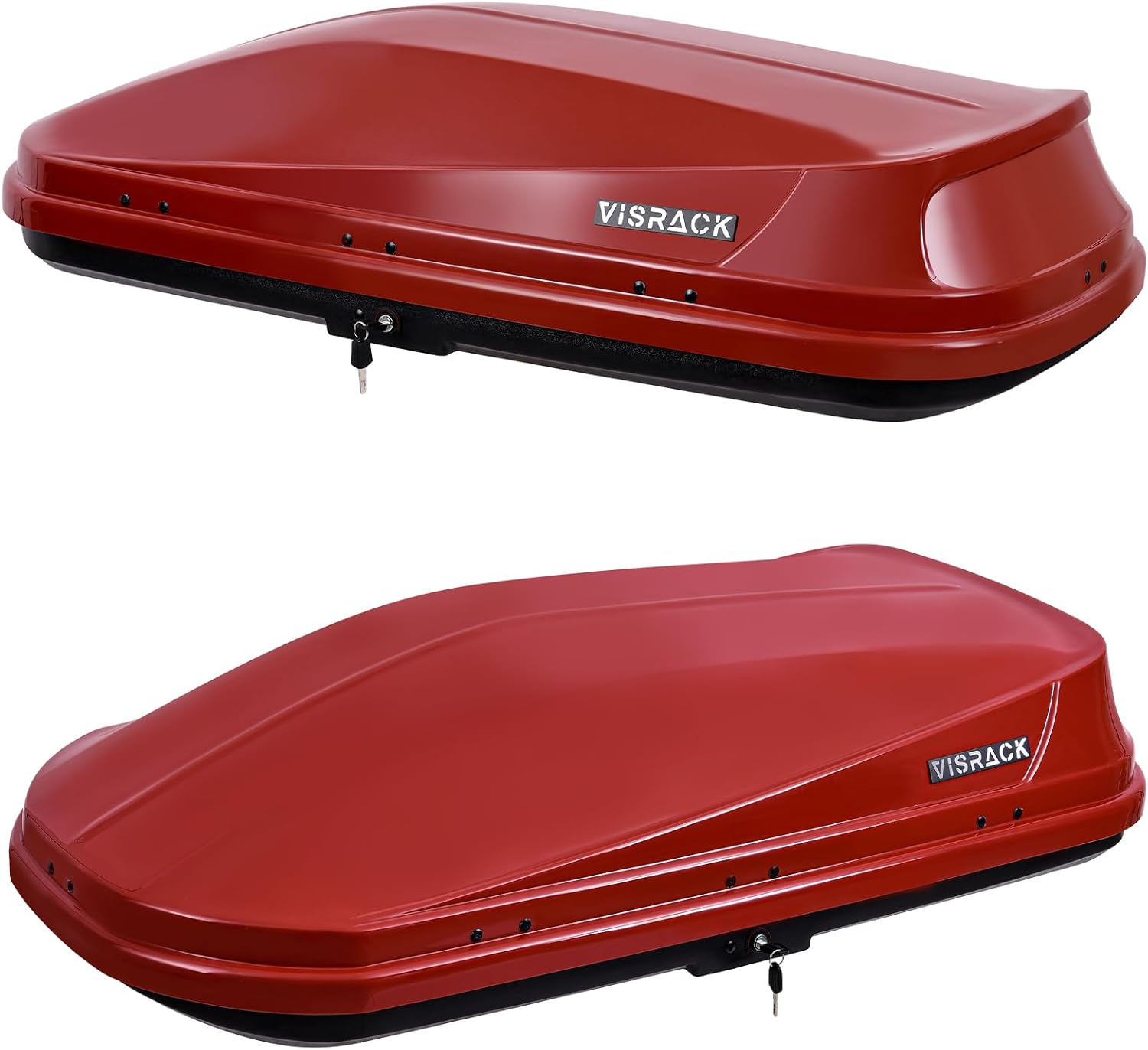 Amazon.com: Hard Shell Roof Cargo Box Carrier, Heavy Duty Waterproof ...