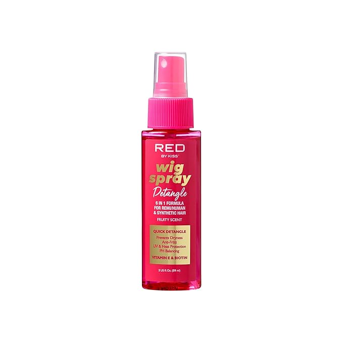 Amazon.com : Red by Kiss Wig Spray, Extra Shine & Detangling Control ...