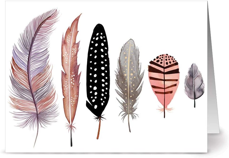Amazon.com : Note Card Cafe Thank You Greeting Card Set with Envelopes ...