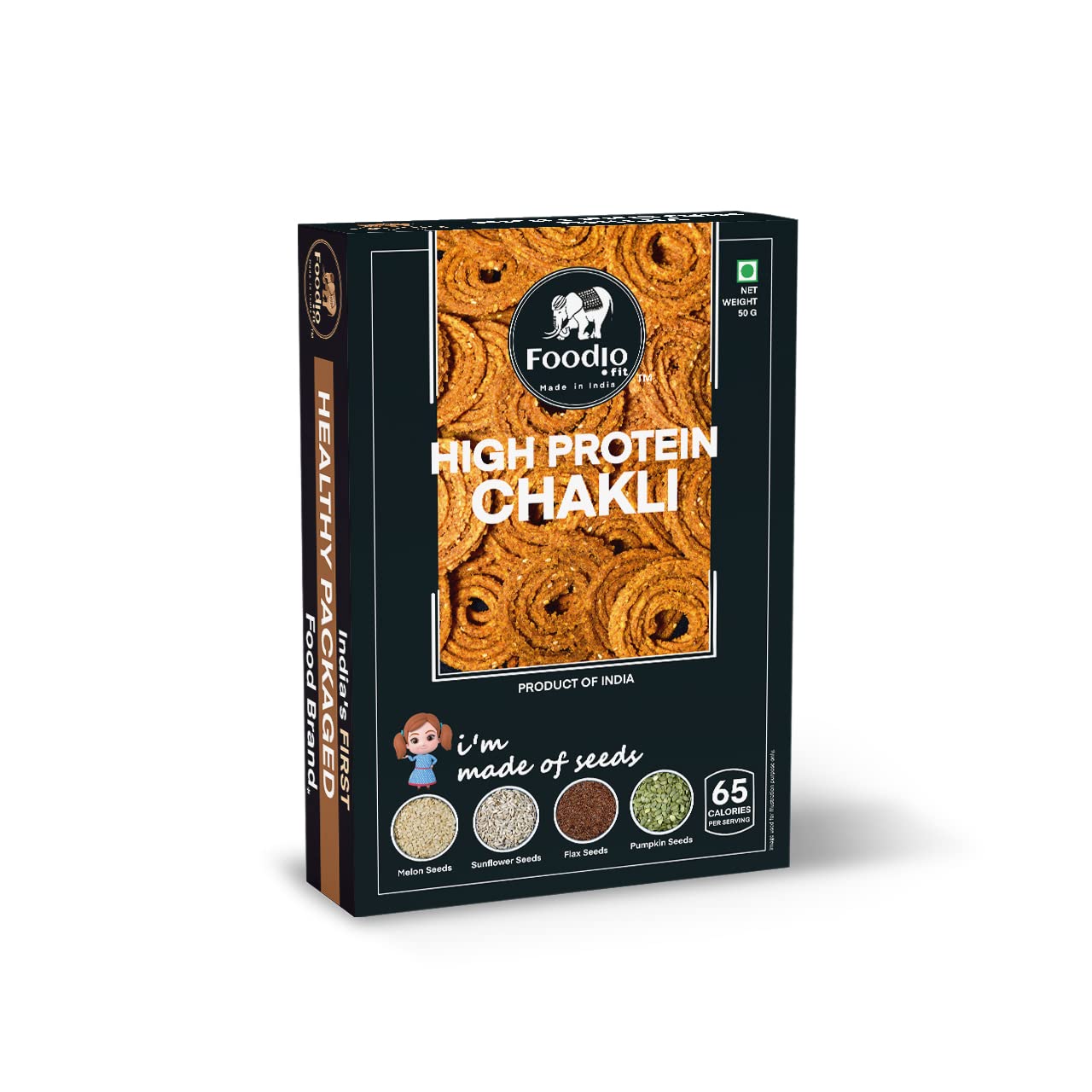 Foodio.fit High Protein Chakli Delicious Namkeen & Snacks | Gluten Free ...