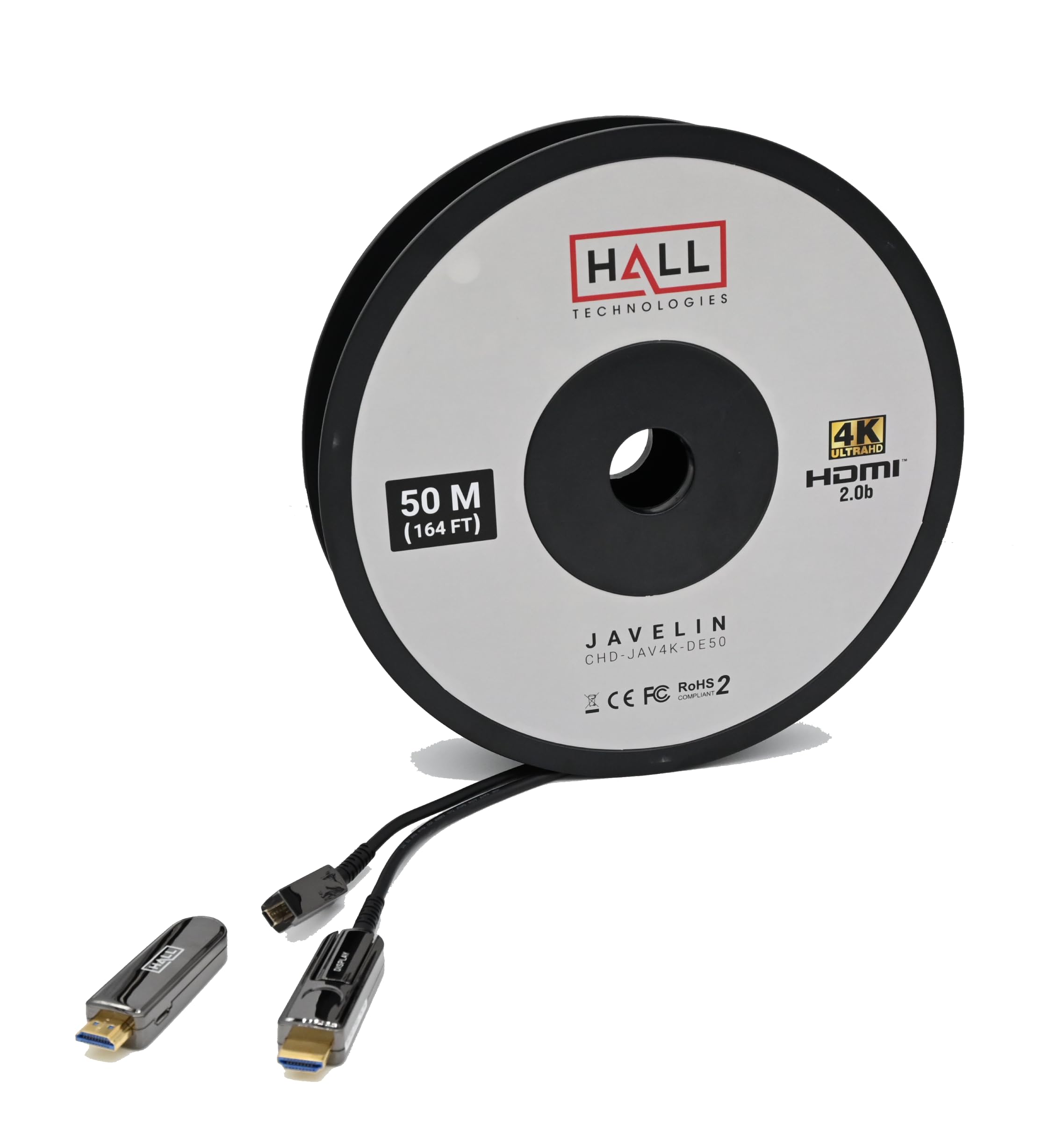 Amazon.com: Hall Technologies CHD-JAV4K-DE100 (100m 4K Javelin Plenum ...