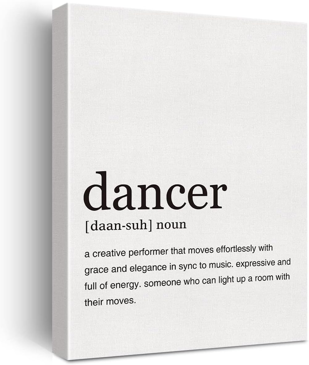 Amazon.com: LEXSIVO Dancer Definition Print Canvas Wall Art Home Office ...