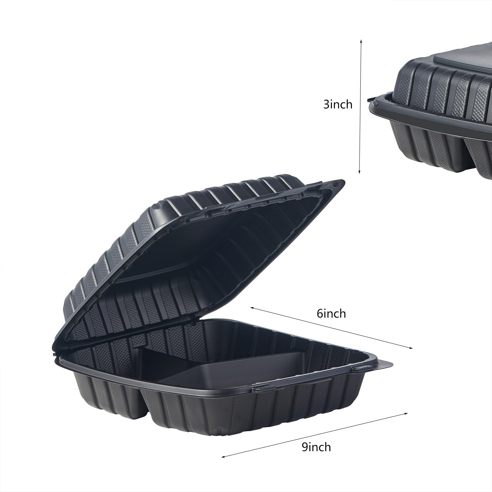 Snapklik.com : FULING 9X6 1-Compartment 50-Pack Plastic Clamshell ...