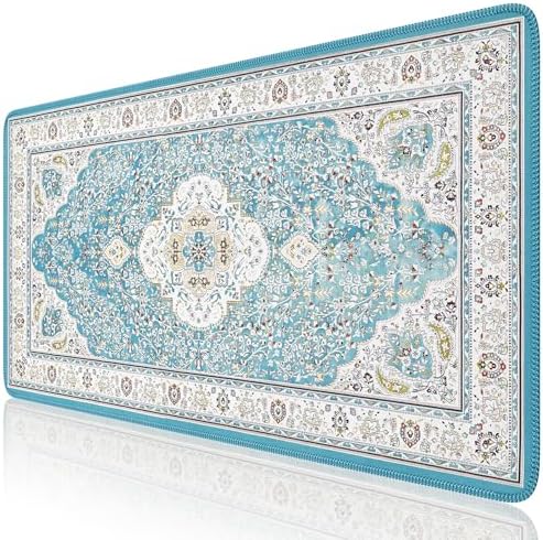 Amazon.com: iCasso Large Desk Mat for Keyboard and Mouse,Retro Desk Pad ...