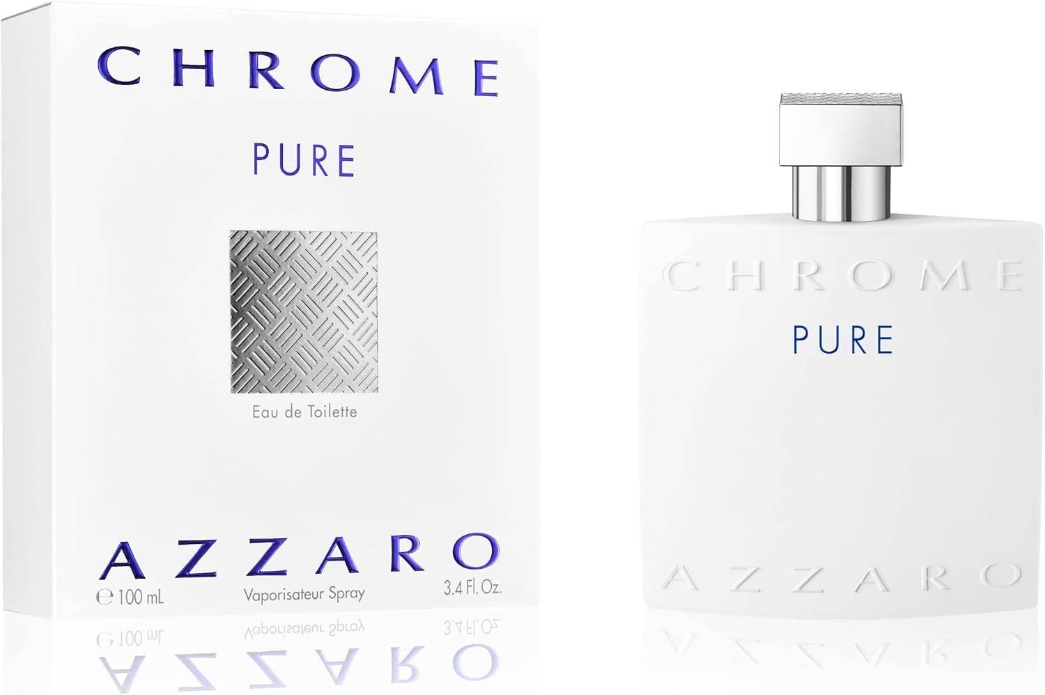 Azzaro Chrome Pure Eau de Toilette 100ml : Amazon.com.br: Beleza