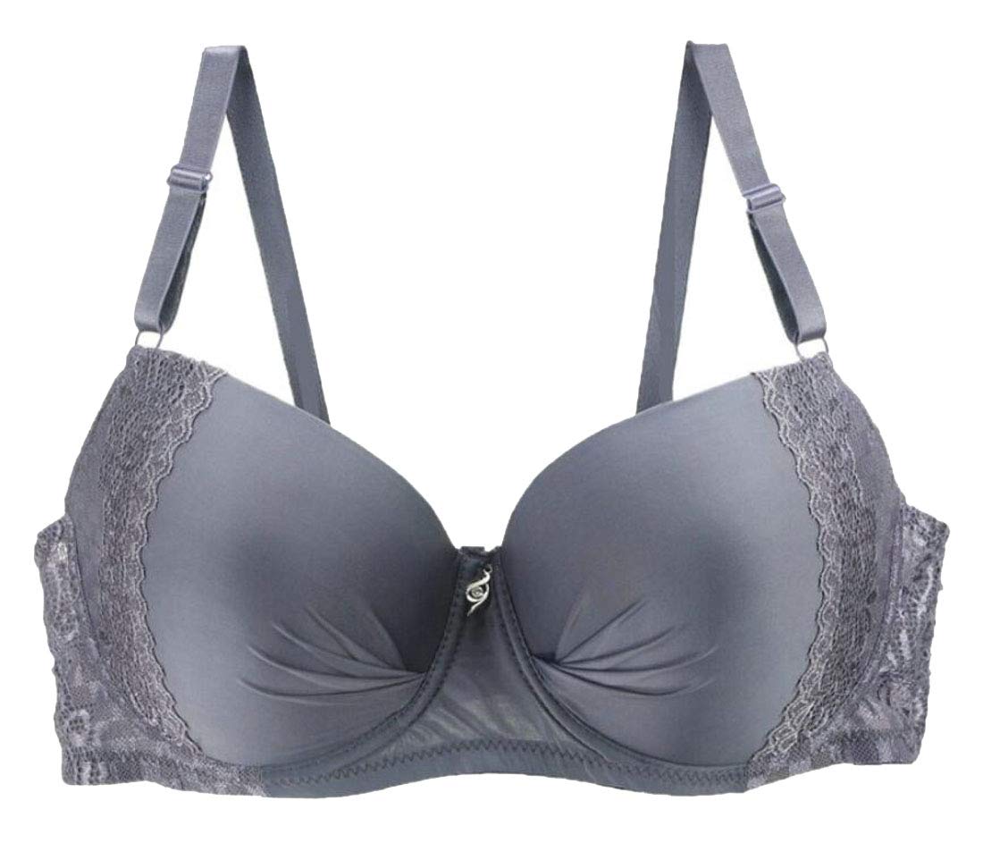 Buy jiejiegao Womens Push Up Plus Size Underwire Full Figure Sexy Bra ...