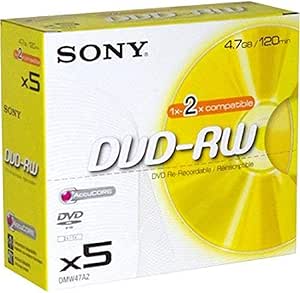 Sony DVD+RW (4X Speed) 5pk : Amazon.com.au: Computers