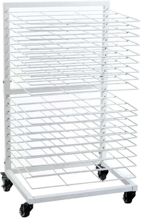Amazon.com - OFFICEROO Art Drying Rack for Classroom - 18 Removable ...