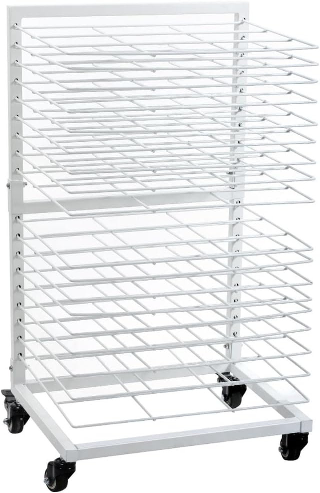 Amazon.com: OFFICEROO Art Drying Rack, Classroom Painting Storage - 18 ...