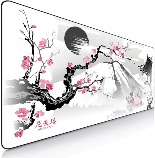 Nyfter - 3XL Gaming Mauspad Sakura Weiß 1200 x 600mm Premium Fuji ...