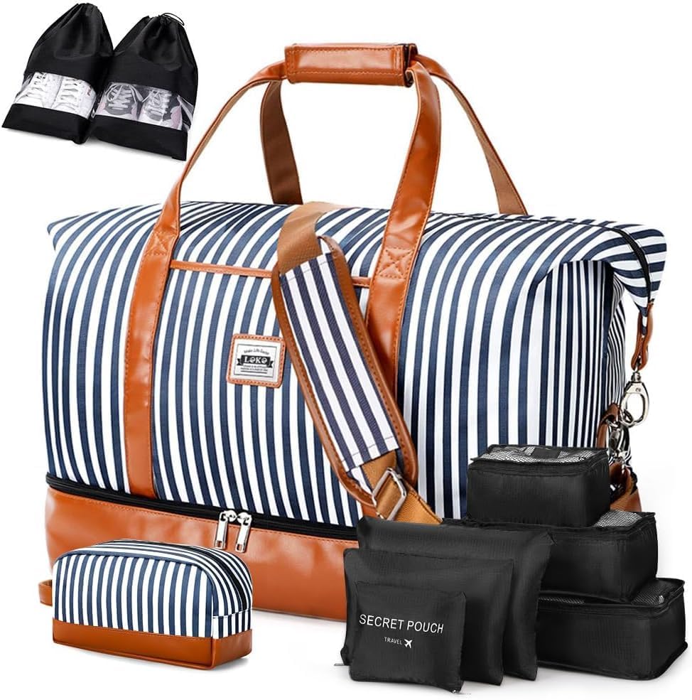 MINYII Travel Duffle Bag Airport-Friendly Convertible Weekender for ...