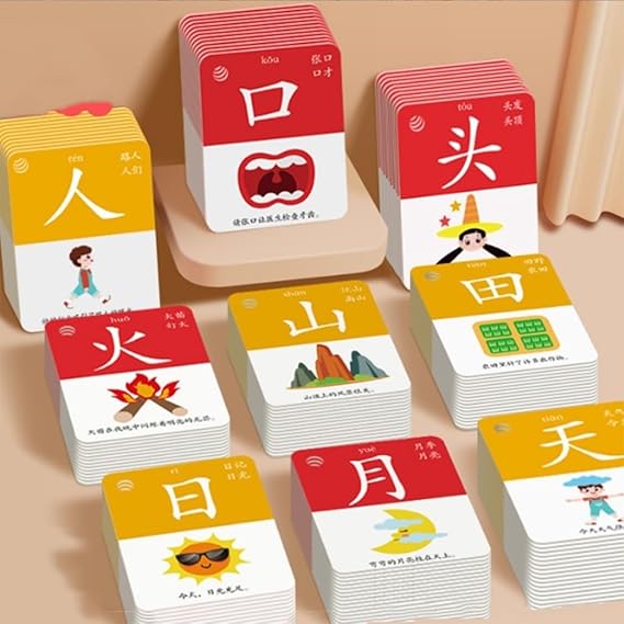 Amazon.com: ZGWRYI Chinese Flash Cards for Beginners Learn Mandarin ...
