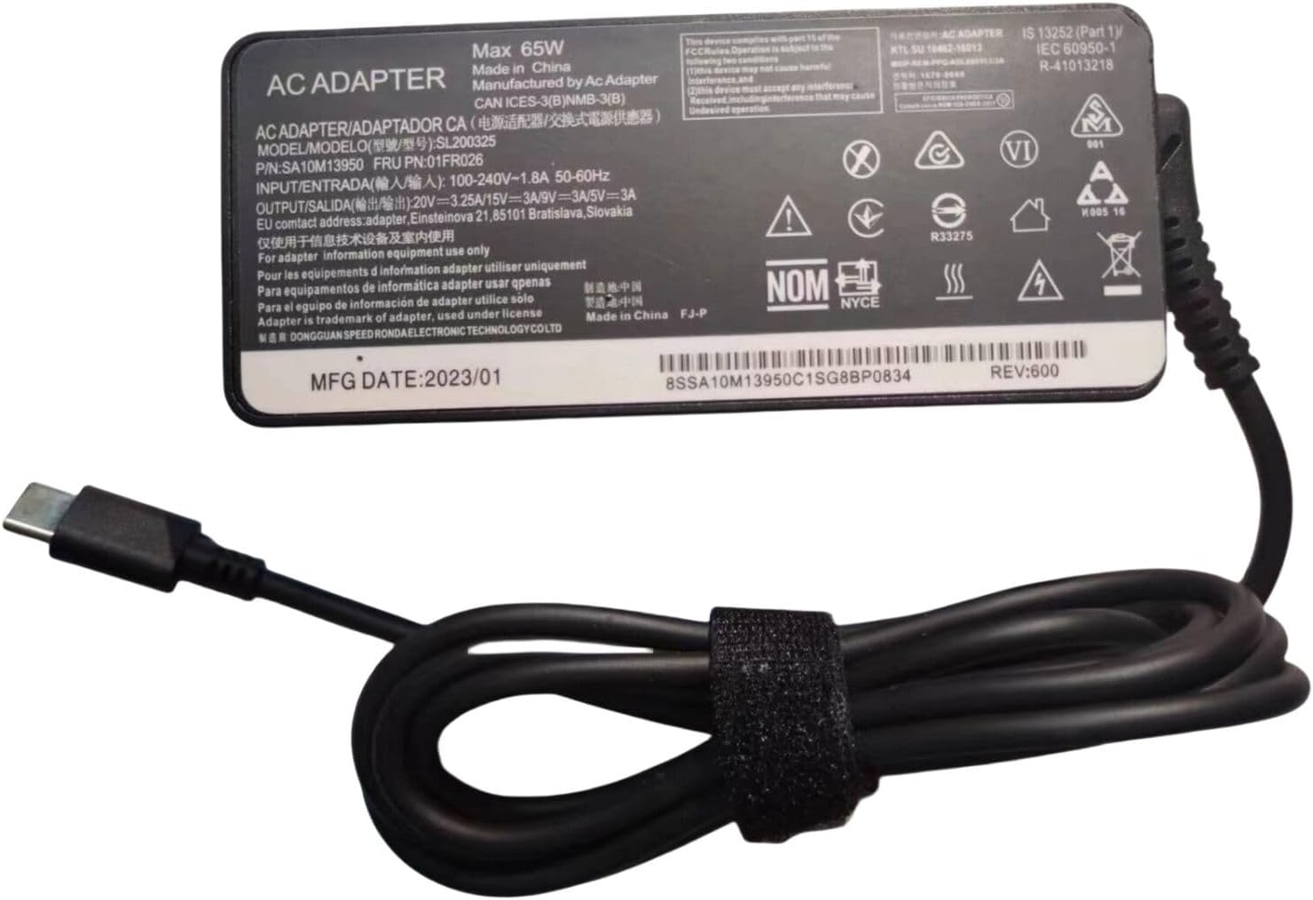 Amazon.com: 65W ThinkPad Typec Charger for Lenovo ThinkPad E480 E485 ...