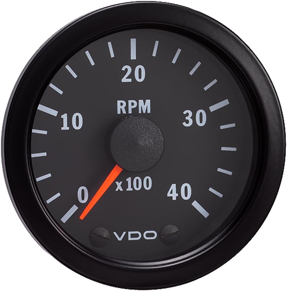 Amazon.com: Veethree Tachometer 52mm Electronic 0 – 4000 RPM (Chrome ...