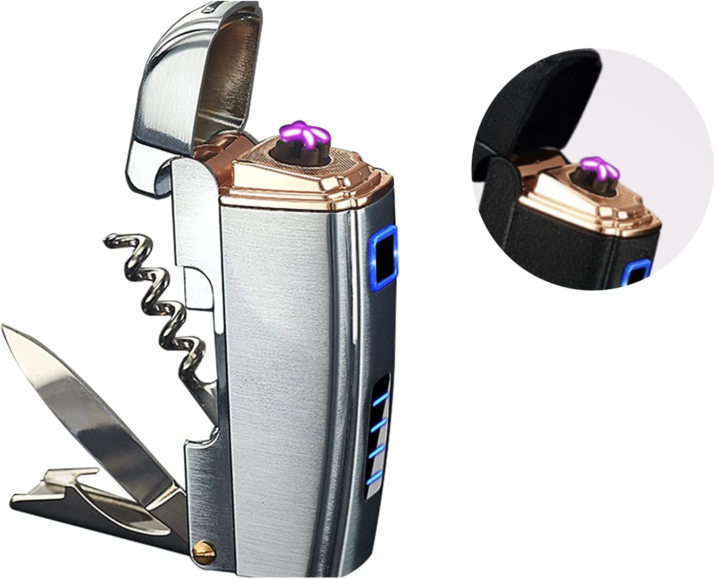 Amazon.com: Dual Arc Classic Lighter USB Rechargeable Flameless and ...