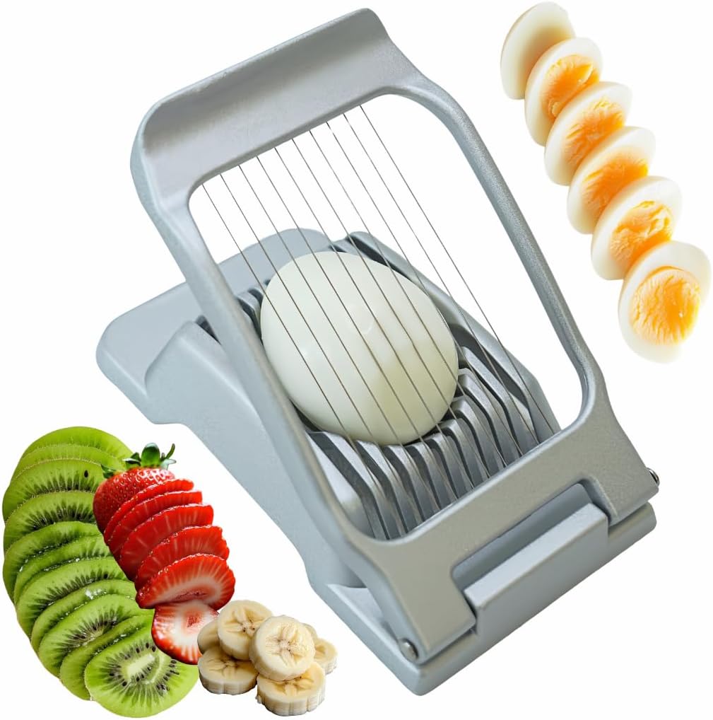 Amazon.com: 2 Pcs Egg Slicer for Hard Boiled Eggs, Multipurpose Boiled ...