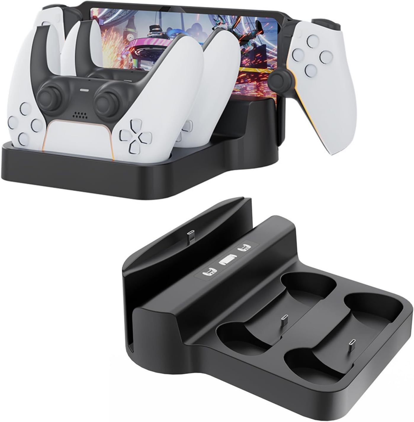 Amazon.co.jp: XBERSTAR For Sony Playstation Portal 充電スタンド グリップ充電スタンド ...