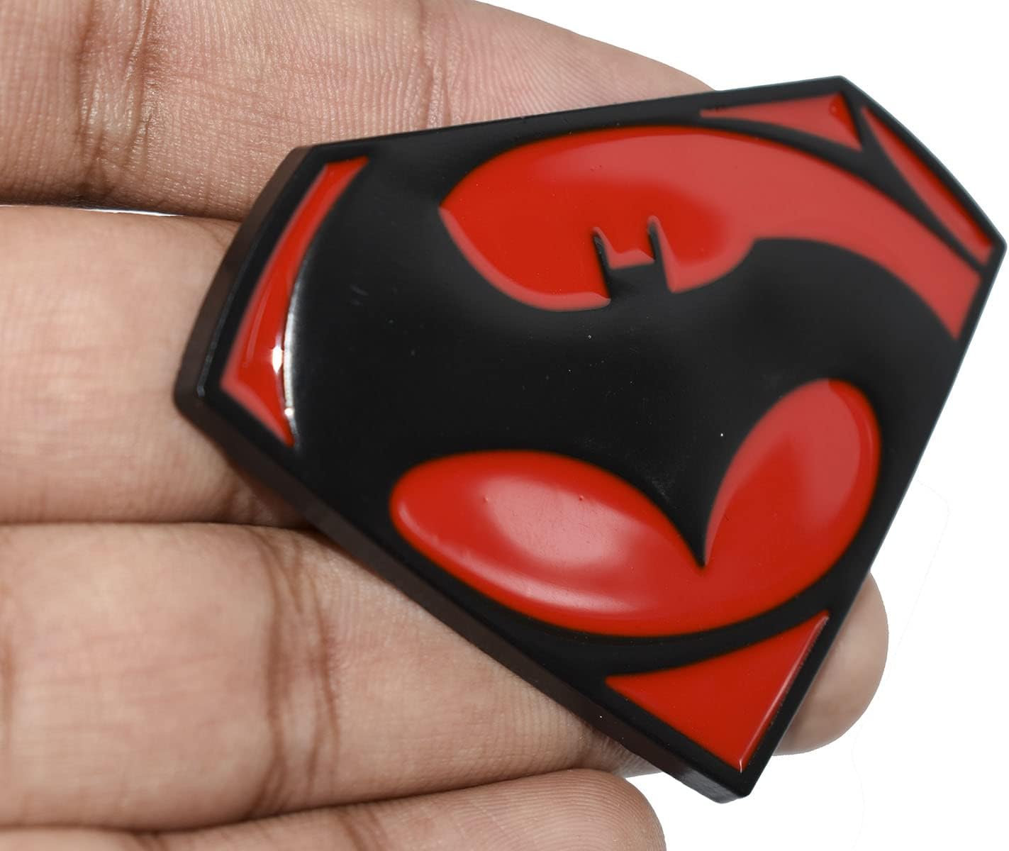 Super Bat Badge Sticker for All Cars, Bikes, Metal (Black) : Amazon.in ...