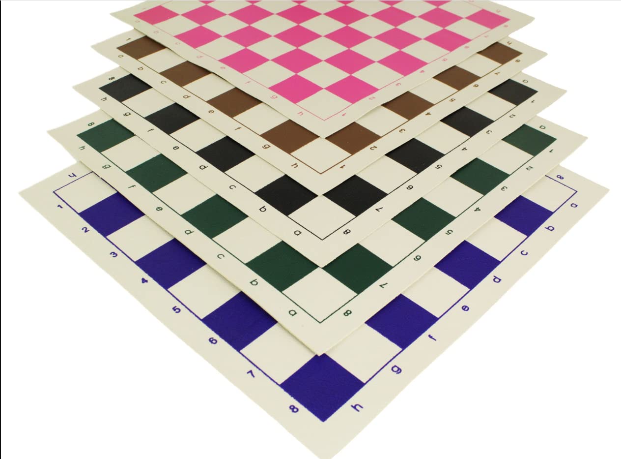 Buy Gdon Chess Quality Vinyl Tournament Roll Up Chess Mat,Random Color ...