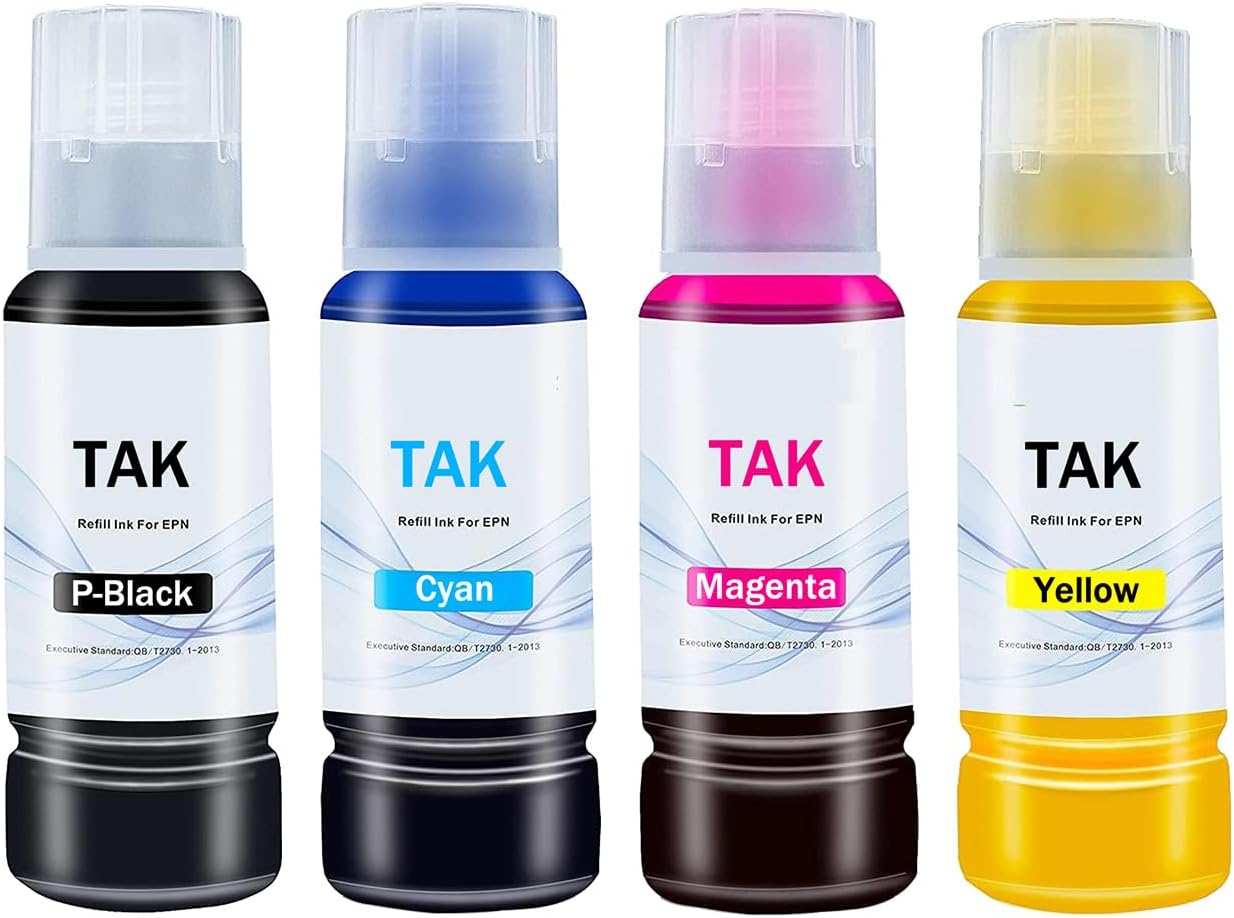 Amazon.co.jp: エプソン用 TAK-4CL-L TAK-PB TAK-C TAK-M TAK-Y互換インクボトル 補充インク ケンダマ インク タケトンボ インク (PB/C/M ...