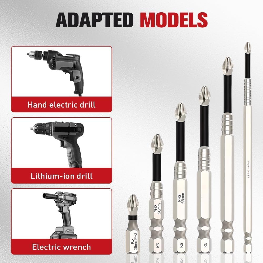 Electrical Screwdriver Sets High Magnetic Screwdriver Drill Bit Set ...