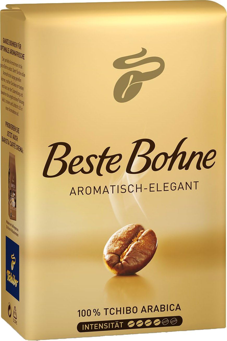Amazon.com : Tchibo Beste Bohne Ground Coffee 17.6oz/500g : Grocery ...
