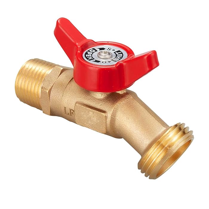 Buy Minimprover 2 PCS Lead Free Brass Hose 90 Degree Elbow Stop Valve ...