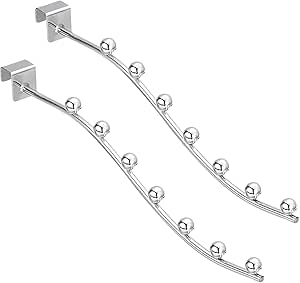 Amazon.com: uxcell 2Pcs 11.22" Wall Mount Waved Waterfall Hanger Rack 7 ...
